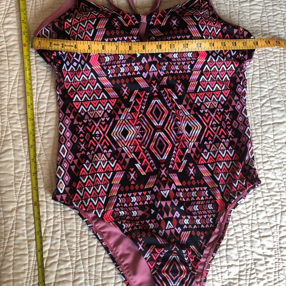Xhilaration | Swim | One Piece Swimsuit Southwest Print Hot Pink Peach ...